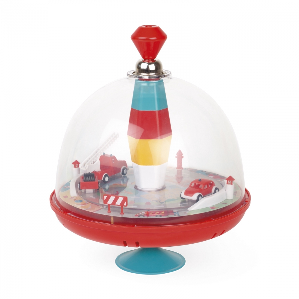 Janod Musical Firefighter Spinning Top | Kid's Toy Swap Subscription ...